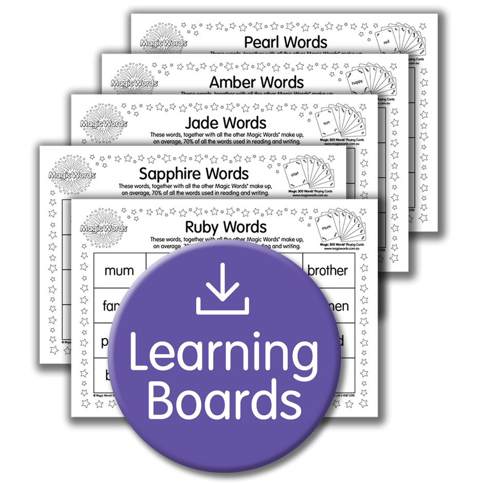 Sight words in learning to read – Magic Words