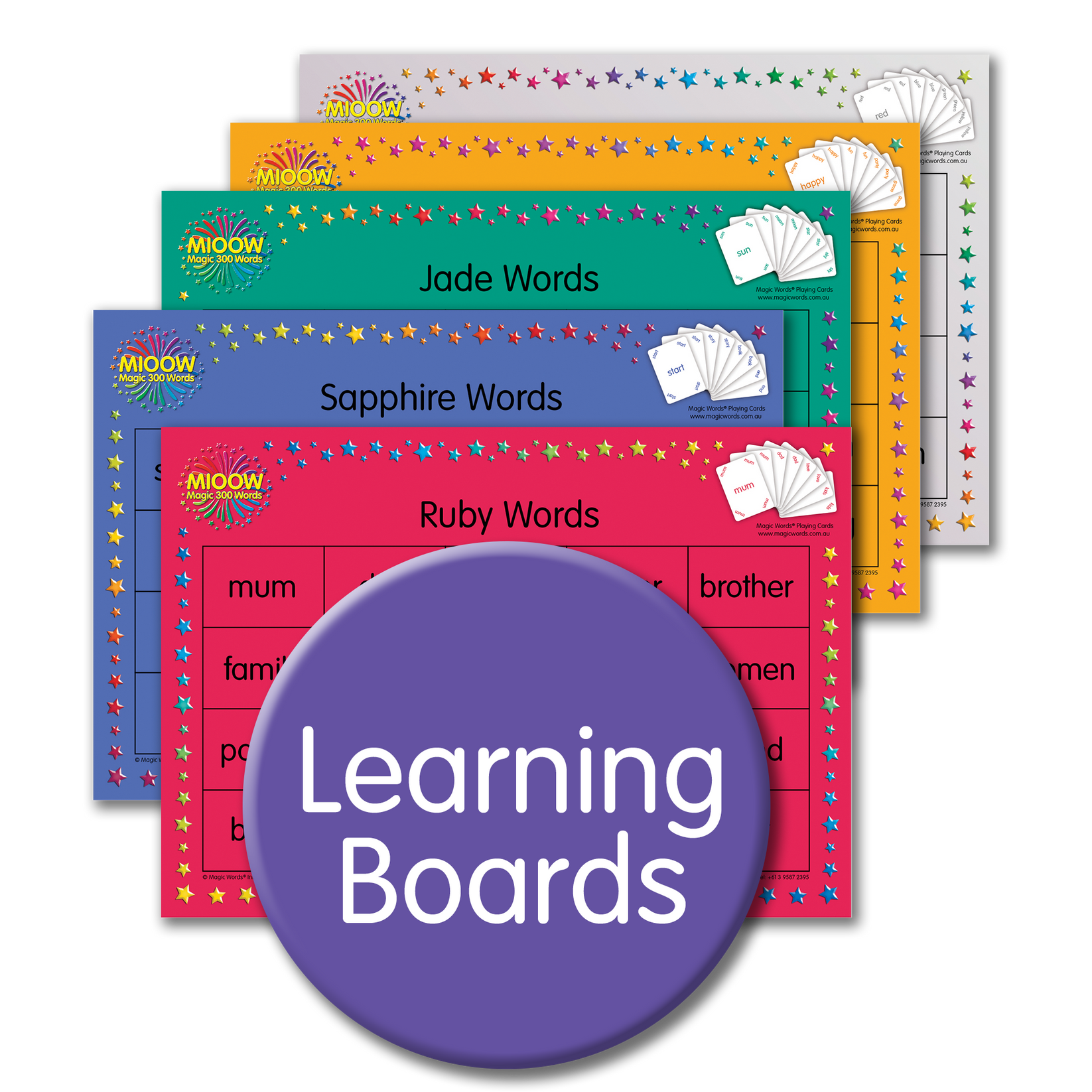 Classroom Set of all Magic Words Learning Boards