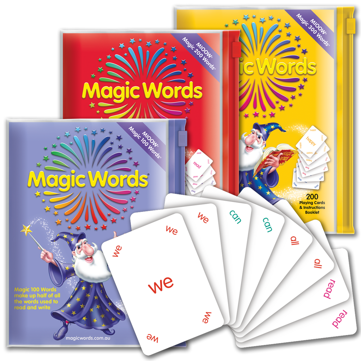 Home Cards Pack - 100, 200 & 300 Words – Magic Words